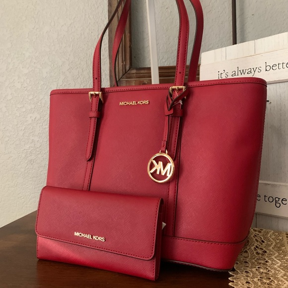 Michael Kors | Bags | Newmk Set Red | Poshmark